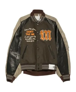 Mihara Yasuhiro Long-sleeve Color-block Casual Jacket - Brown