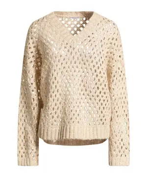 Brunello Cucinelli Plain Colour Jumpers - Off White