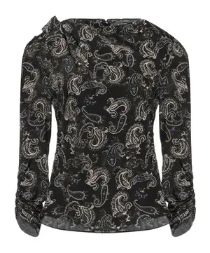 Isabel Marant Étoile Versatile Printed Longsleeve Top - Black