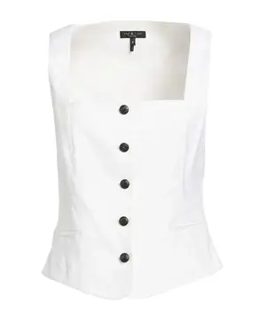 Rag & Bone Simple Sleeveless Square-neck Top - White