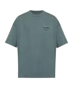 ALLSAINTS Xander Flocked Logo Oversized T-shirt