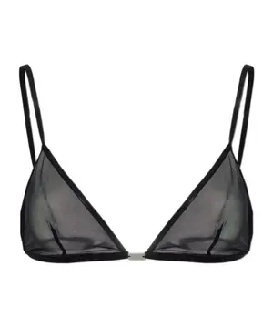 MAISON MARGIELA Transparent Bra - Black