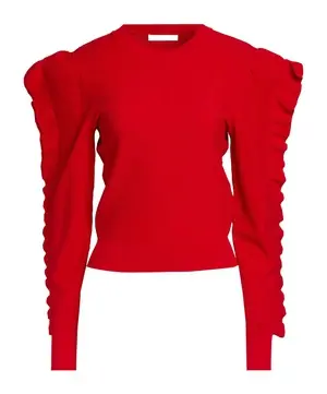 Max Mara Plain Colour Jumpers - Red