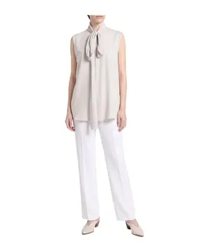 Brunello Cucinelli Solidcolor Sleeveless Lightweight Top