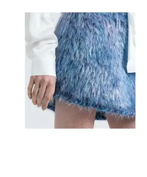 Dolce & Gabbana Multi-colored Plush Umbrella Skirt