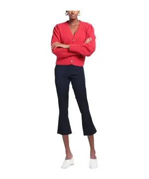 Marni Minimalist Stretch Flare Cropped Pants