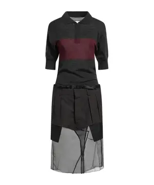 MAISON MARGIELA Twotone Knit Dress - Grey