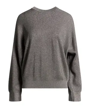 Brunello Cucinelli Plain Colour Jumpers - Grey