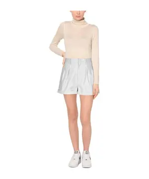 Isabel Marant Étoile Minimalist Solidcolor Leather Shorts