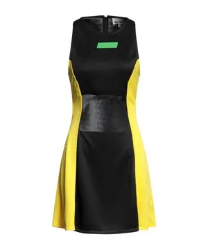 GANNI Sleeveless Two-tone Dress - Black