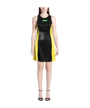 GANNI Sleeveless Two-tone Dress