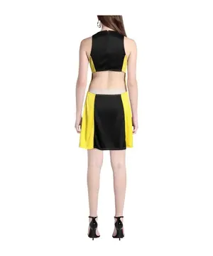 GANNI Sleeveless Two-tone Dress