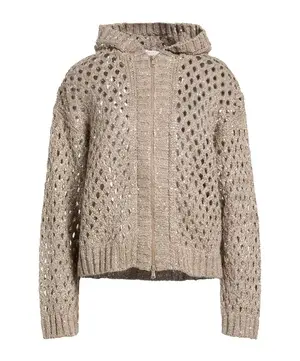 Brunello Cucinelli Plain Colour Cardigans - Grey