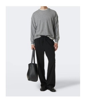 FRAME Drawstring Wool Casual Trousers