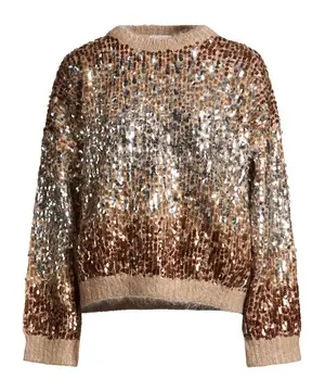 Brunello Cucinelli Solidcolor Knit Sweater - Sand-colored
