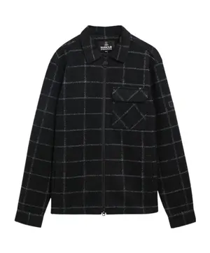 Barbour Check Zip Jacket - Black