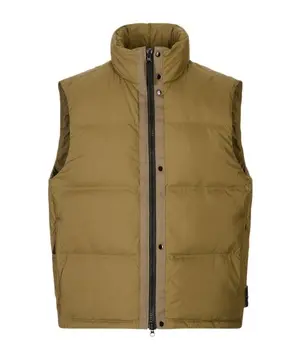 Stone Island Lightweight Down Vest With Zip Pockets - Brown
