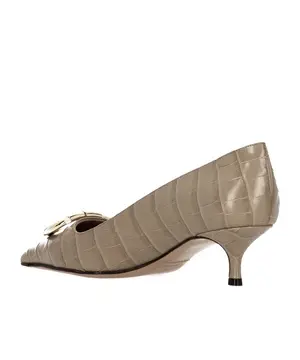 FERRAGAMO Crocodile-print High Heels