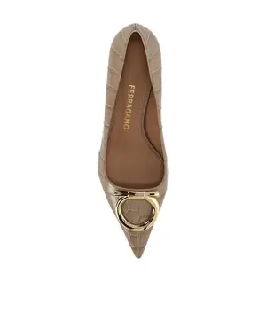 FERRAGAMO Crocodile-print High Heels