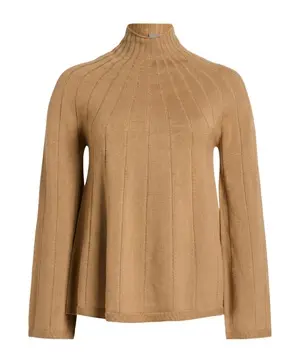 Max Mara Medium-thick High-neck Sweater - Nude