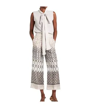 Brunello Cucinelli Multicolor Chiffon Trousers