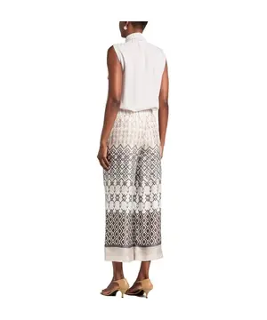 Brunello Cucinelli Multicolor Chiffon Trousers