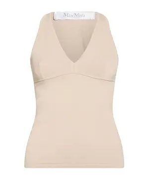 Max Mara Sleeveless Knitted Top - Beige