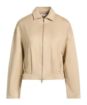 Max Mara Hooded Track Jackets - Nude