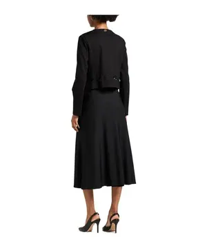Brunello Cucinelli Solidcolor Wool Aline Skirt