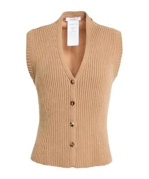Max Mara Ribbed-knit Waistcoat