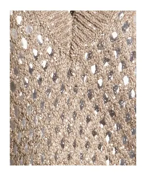 Brunello Cucinelli Solidcolor Vneck Sleeveless Knit Sweater