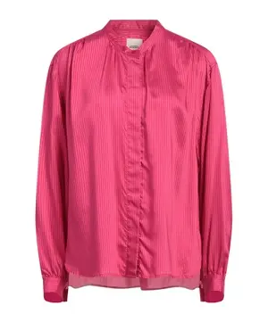 Isabel Marant Étoile Striped Satin Longsleeve Shirt - Red