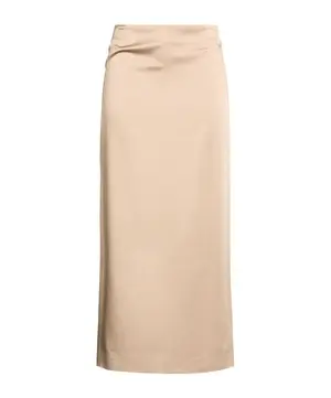 Brunello Cucinelli Solidcolor Satin Fitted Dress - Brown