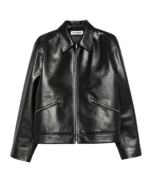 JIL SANDER Zip-up Leather Jacket