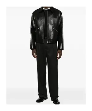 JIL SANDER Zip-up Leather Jacket