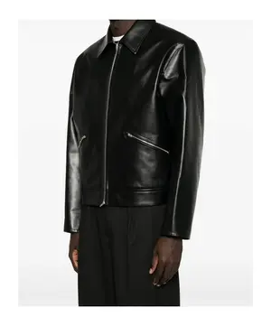 JIL SANDER Zip-up Leather Jacket