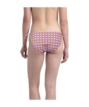 Tory Burch Geometric Print Tie-side Bikini Bottoms - Pink