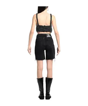Dolce & Gabbana Multicolored Sleeveless Knit Crop Top