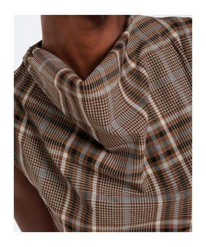 Simkhai Burke Draped Plaid Dress