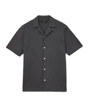 ALLSAINTS Hudson Relaxed Fit Ramskull Shirt - No