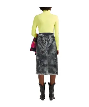 DIESEL® Colorful Denim Swing Skirt