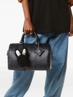 Mcm Zippered Shoulder Bag
