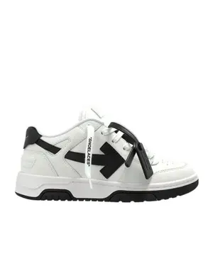 Off-White Round-toe Lace-up Sneakers - White
