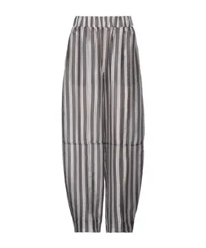GANNI Striped Tapered Pants - Gray