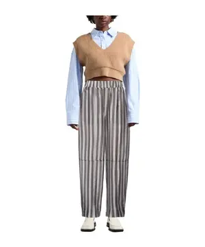 GANNI Striped Tapered Pants