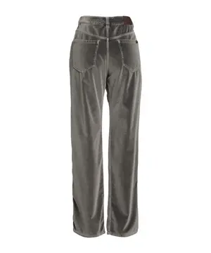 Brunello Cucinelli Oversized Velvet Trousers