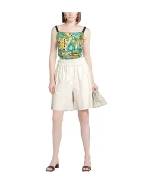 Dolce & Gabbana Sleeveless Printed Cropped Top