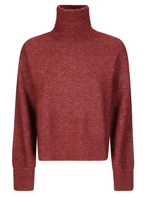 SAMSOE SAMSOE Samsøe Samsøe Nola Turtleneck Knitted Sweater - Red
