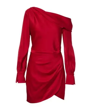 Simkhai Satin Mini Dress - Red