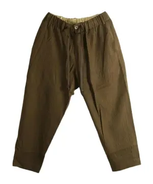 UMA WANG Elastic-waist Casual Trousers - Dark Olive